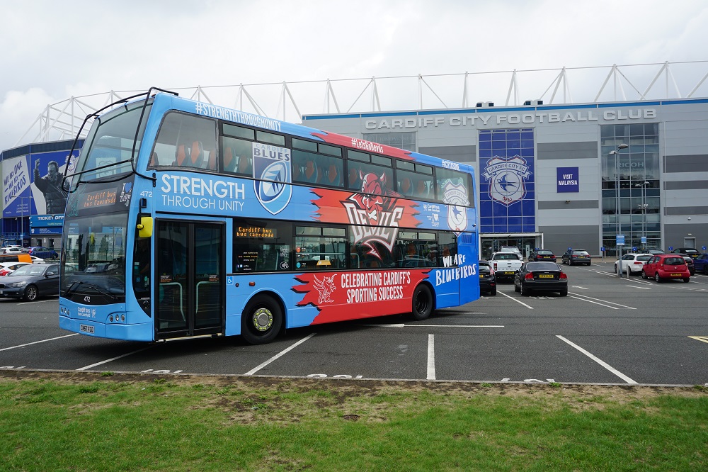 Cardiff City FC Match Day Special Cardiff Bus